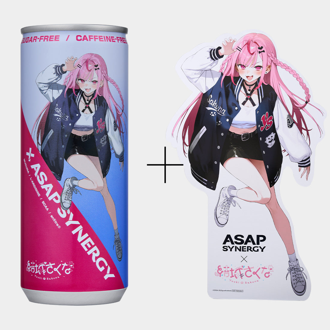 ASAP SYNERGY×結城さくな シナジードリンク - AWAKEN - 1年分 等身大パネル付き